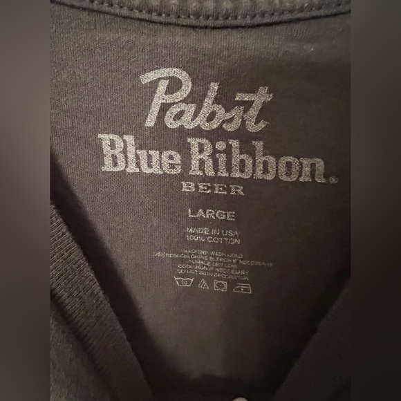 Pabst Blue Ribbon | Shirts | Pbr Pabst Blue Ribbon Beer Gray Tshirt ...